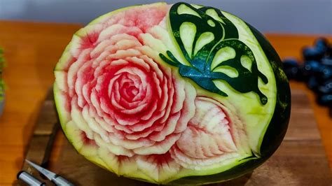 Watermelon Carving Youtube Easy Watermelon Carving To Make At Home