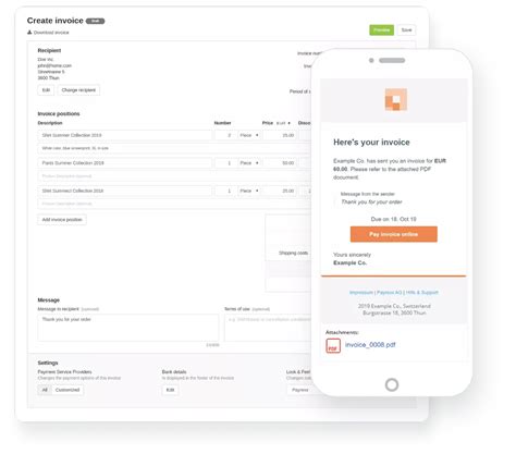Create Digital Invoices