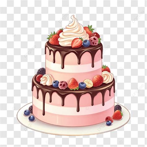 초콜릿 시럽으로 장식된 핑크색 2단 케이크 분홍색 케이크 케익 Png 일러스트 및 Psd 이미지 무료 다운로드 Pngtree
