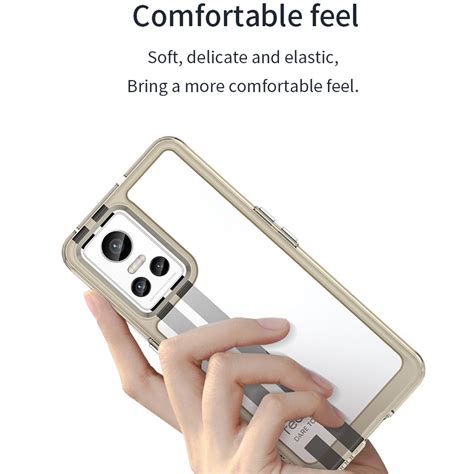 For Realme Gt Neo3 Colorful Series Acrylic Tpu Phone Case Red