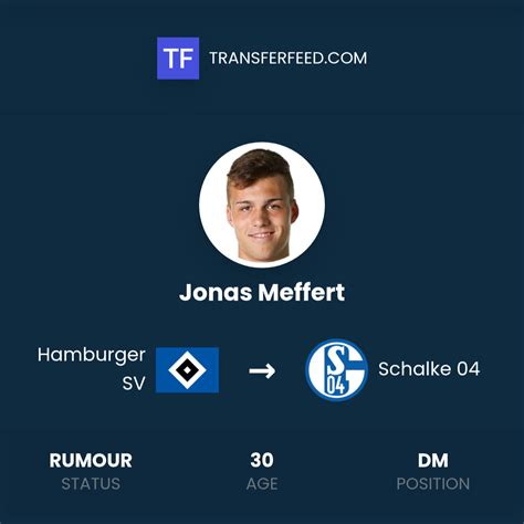 Jonas Meffert Transfer From Hamburger Sv To Schalke 04 Transferfeed