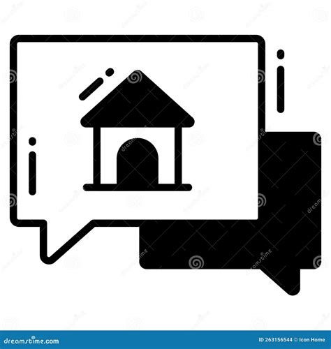 Communication Trendy Icon Glyph Style Isolated On White Background