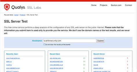 How To Improve Your Website Security With Qualys Free Scan SSL Test Scan For Security