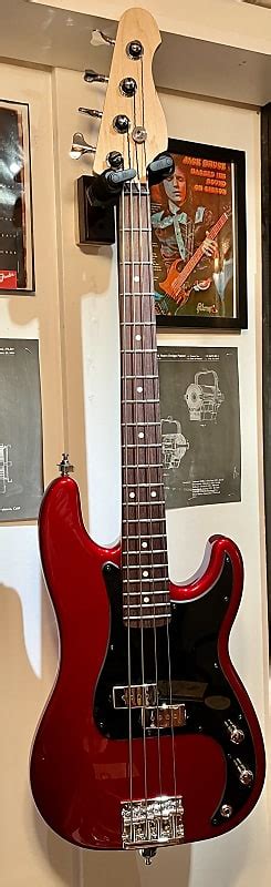 Warmoth Short Scale Precision Bass 2024 Candy Apple Red Reverb
