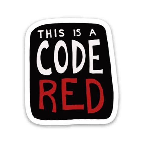 This Is A Code Red Sticker Stranger Things Edition Stranger Things Sticker Stranger Things