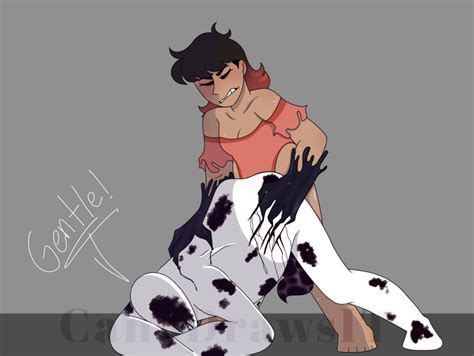 Rule 34 Black Blood Blush Lines Chubby Male Female Furrowed Brow