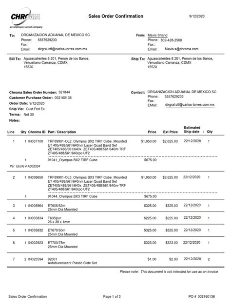 Sales Confirmation Alejandro Torres Pdf