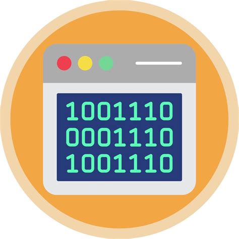 Binary Code Flat Multi Circle Icon 42966638 Vector Art At Vecteezy