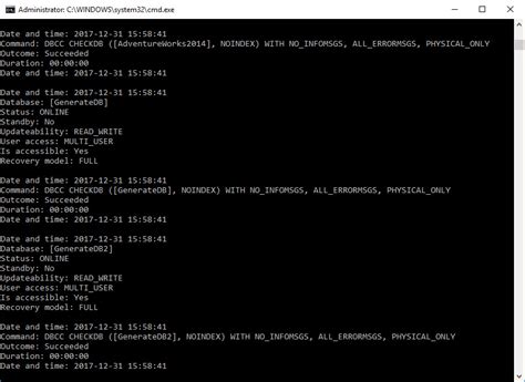 Ola Hallengrens Sql Server Maintenance Solution Database Integrity Check
