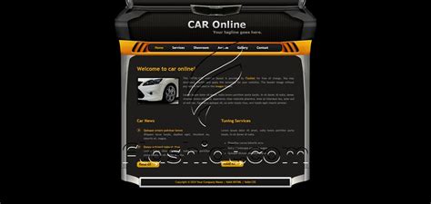 Car Free XHTML CSS Template Flashiat