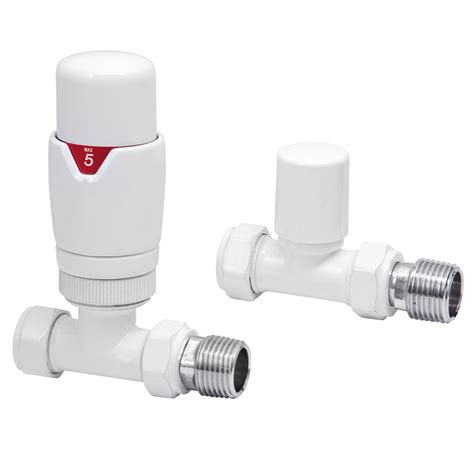 Trv Angled White Valves Bathshed