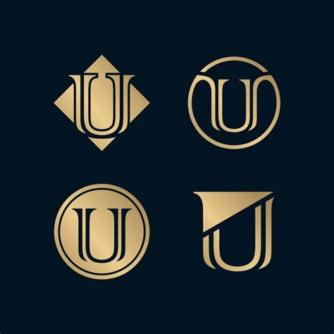 Monogram U Vectors And Illustrations For Free Download