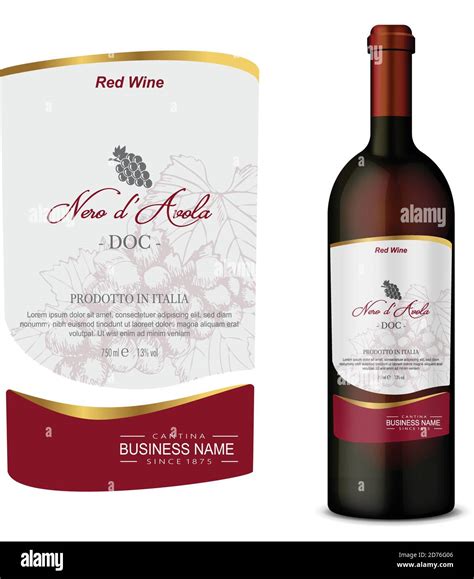 Wine Label Template Vector