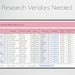 Project Planner Template Excel Spreadsheet Project Etsy