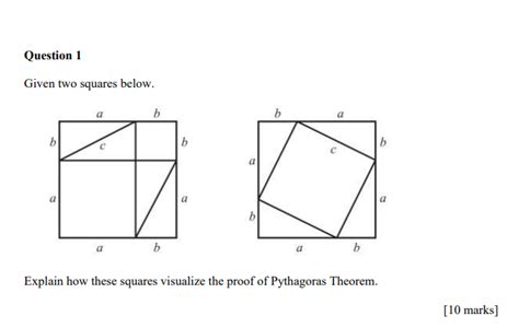 Solved Given Two Squares Below Explain How These Squares Chegg