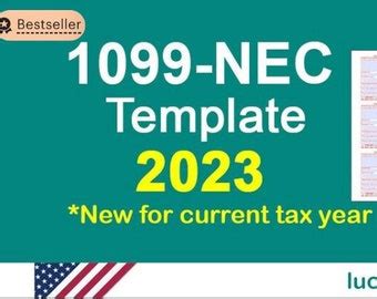 1099 Nec Form 3 Per Page Print Template For Word Or Pdf 2022 Tax Year