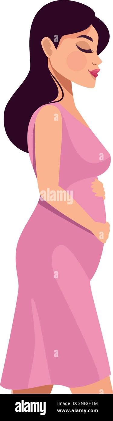 Woman Two Months Pregnant Stock Vector Image And Art Alamy