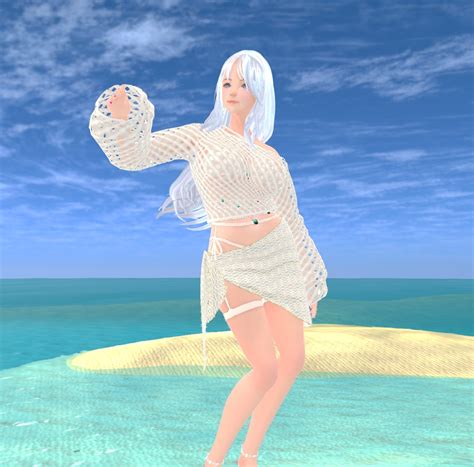 【vroid衣装】メッシュトップ＆パレオ（水着用）♡ のあのあ♡ Booth