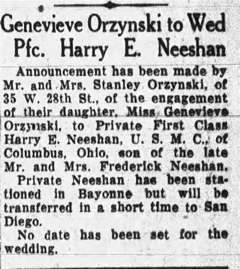 Harry E Neeshan Unaccounted For Missing Marines