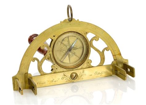 Lot 265 An 18th Century Brass Graphometer By Pierre