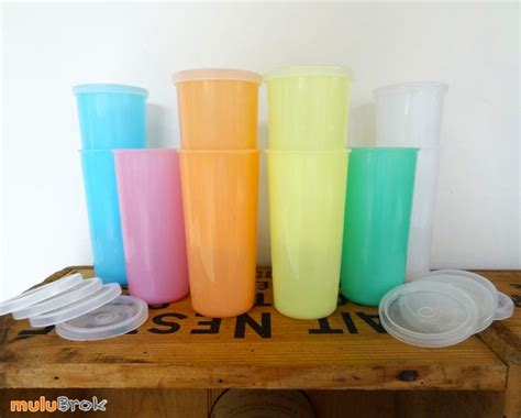 Vintage Gobelets Tupperware Mulubrok Tupperware Couvercle Gobelet