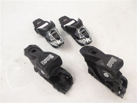 Pair Look Fcjd010 Express 10 Gw B93 Black Ski Bindings Assembly Iso Z 2
