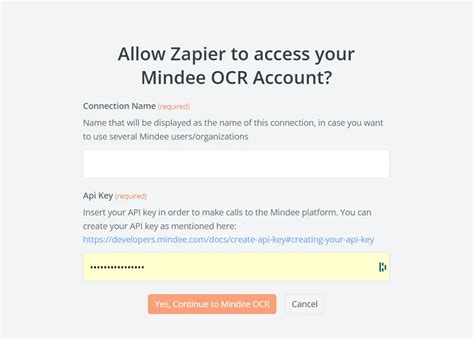 create a zap using invoice ocr api