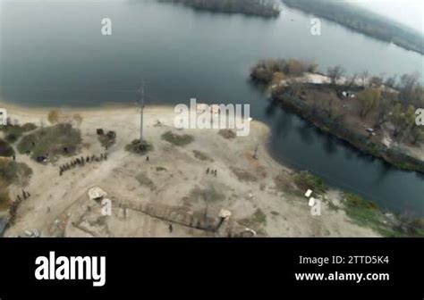Reconstruction Of Military Scene Period 1943 Year Ww2 In Ukraine