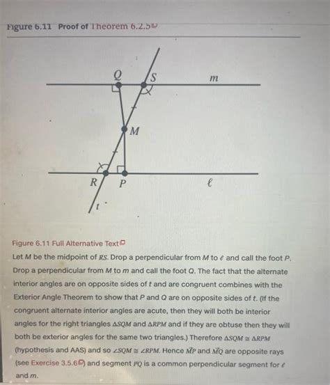 Solved 6 2 3 Complete the proof of Theorem 6 2 5므 Let ℓ and Chegg com