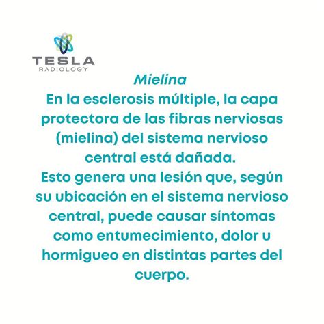 Tesla Radiology La Esclerosis Múltiple Es Una Enfermedad