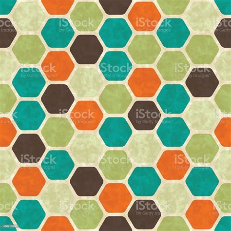 Seamless Retro Geometric Pattern Eps10 Vector Texture Stock