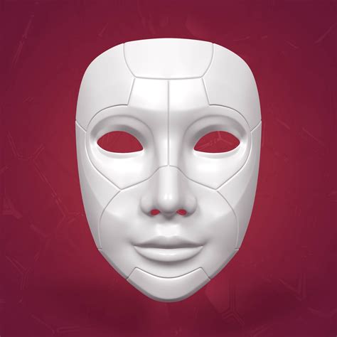 Robot Head Mask 3d Model By Ocstard