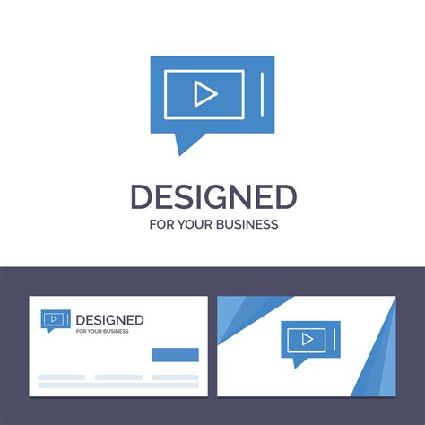 Creative Business Card And Logo Template Chat Live Video Service Vector Illustration 13328519