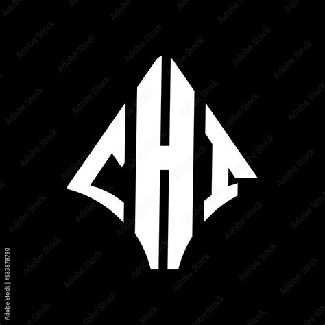 Chi Letter Logo Design Chi Modern Letter Logo With Black And White