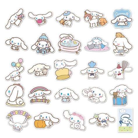 50pcs Cinnamoroll Sanrio Cartoon Cute Stickers Hobbies And Toys