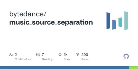 Github Bytedancemusicsourceseparation