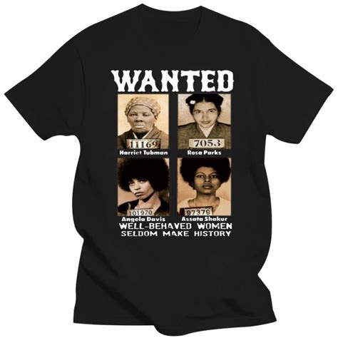【new】บุรุษเสื้อผ้าต้องการ Harriet Tubman Rosa Parks Angela Davis Assata