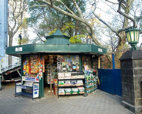 Newsstand Central Park West New York City New York City Manhattan
