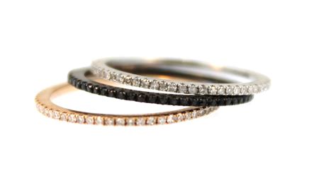 Tiny Tiny Micro Pave Diamond Rings Love And Luck Jewelry