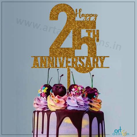 25th Wedding Anniversary Theme Cakes
