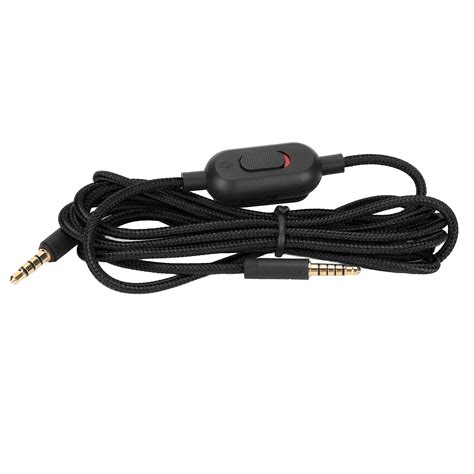 Gaming Headset Cable Woven Earphone Cord With Volume Control And Mute