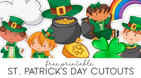 Free St Patricks Day Printable Cutouts Simply Love Printables