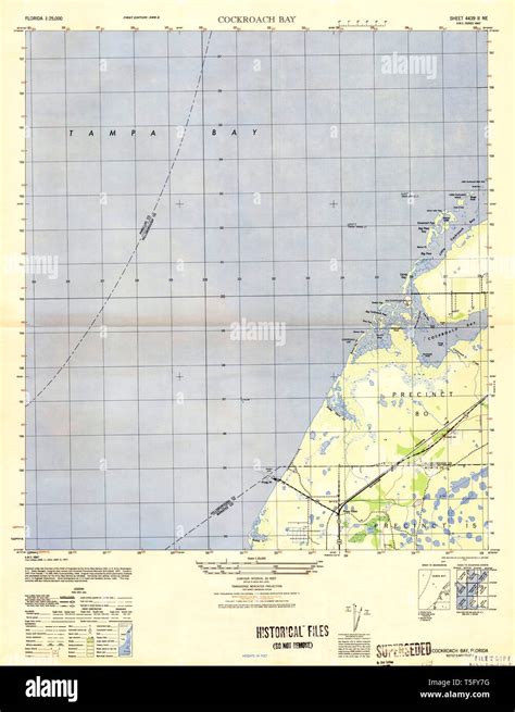 Usgs Topo Map Florida Fl Cockroach Bay 345568 1947 25000 Restoration