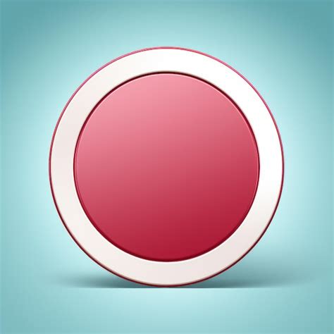 Premium Photo A Red Button On A Blue Background