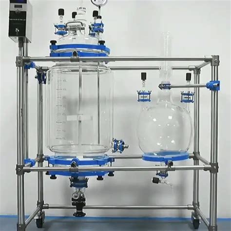Valuen 50l Lab Tubular Chemical Jacketed Lab Scale Glass Reactor With
