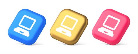 컴퓨터 네트워크 연결 버튼 디지털 정보 브라우징 3d 사실적인 등각 투영 아이콘 0명에 대한 스톡 벡터 아트 및 기타 이미지 0명 3차원 형태 가상현실 Istock