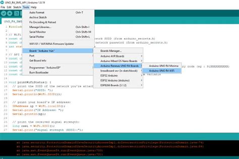 how to send sms with arduino via internet
