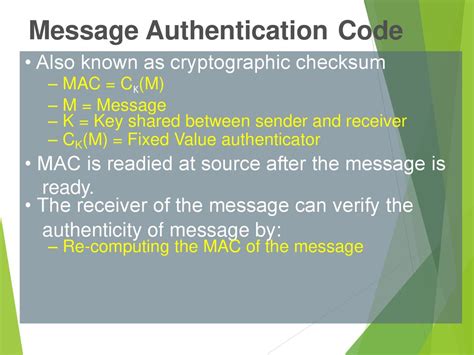 2 authentication and message authentication ppt download
