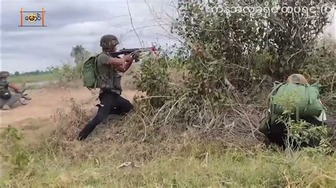 ပျူစောထီးအဖွဲ့နဲ့ အကြမ်းဖက်စစ်သားပူးပေါင်းစစ်ကြောင်းကို တိုက်ခိုက