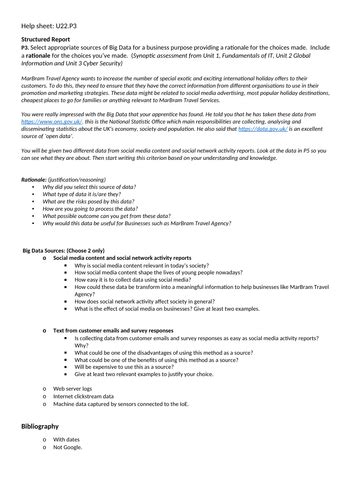 ocr level 3 it cambridge technicals unit 22 big data analytics